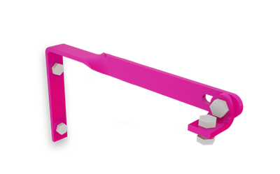 Vertical Twisted Bracket | Trough Lights - Vision Lighting Ltd